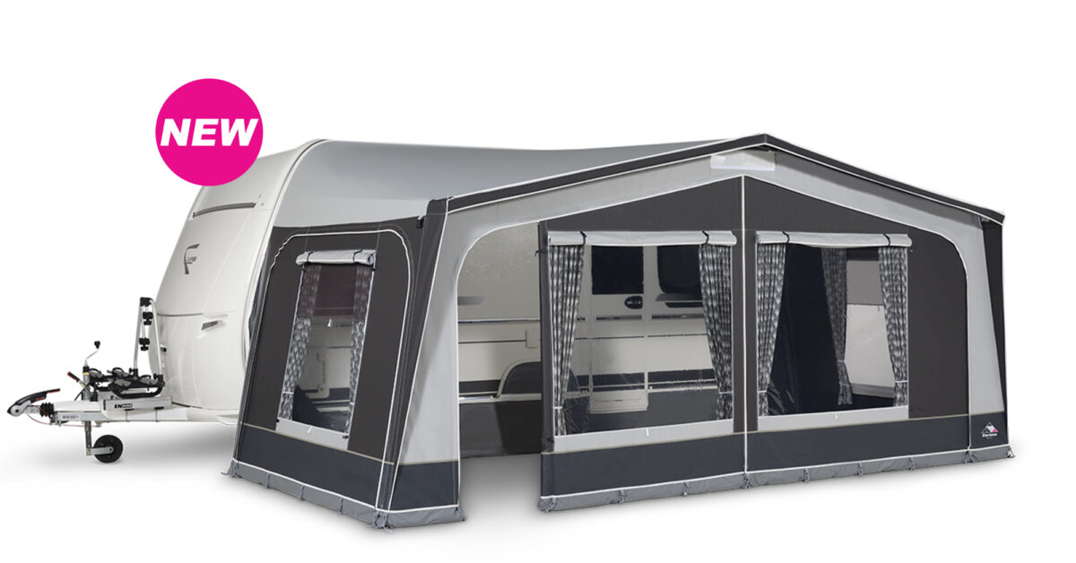 Dorema Monza 240 Deluxe Seasonal Touring Pole Awning - Golden Castle