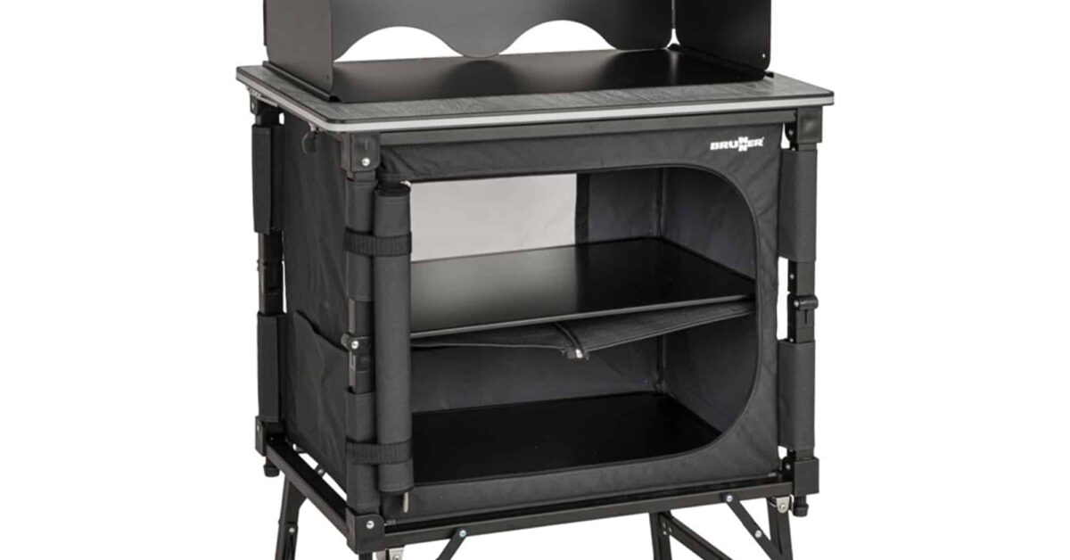 Brunner Elùtop Compack Cube Camping Kitchen Cabinet - Golden Castle